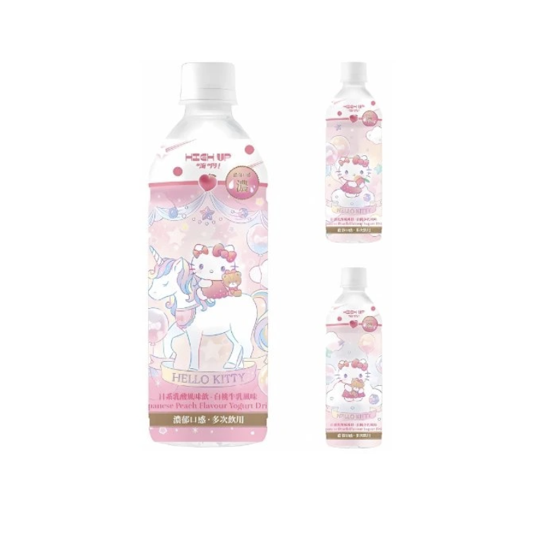 嗨啊 日系乳酸菌饮料 白桃味 500ml | HIGH UP Hello Kitty Peach Yogurt Drink 500ml ...